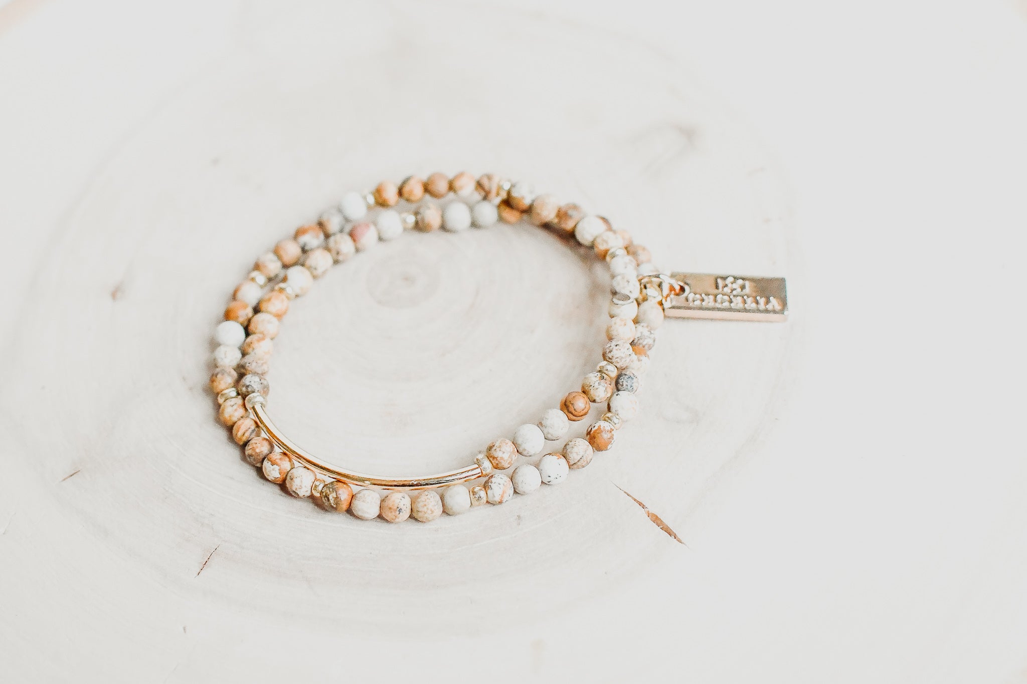 Picture Jasper Debbie Kay Double Wrap Bracelet – Cecelia Designs Jewelry